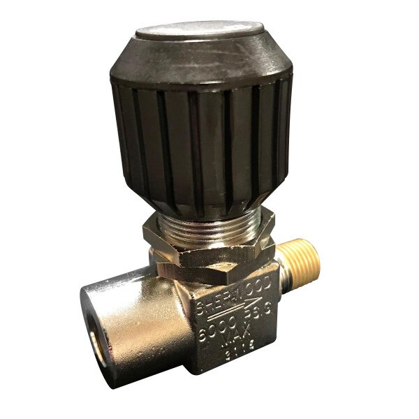 30-0101 High Pressure Panel Mount Line Valve 6000PSI | Breathing Air ...