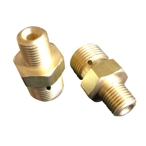 91-346-MM CGA 346 BRASS ADAPTER - CGA ADAPTER - Male X Male - 2216 PSI ...