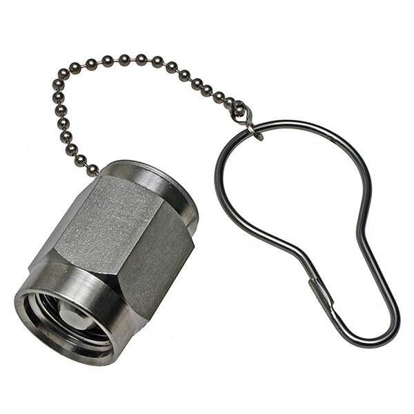 9347 Stainless Steel CGA 347 Metal Dust Cap and Chain | High Pressure ...