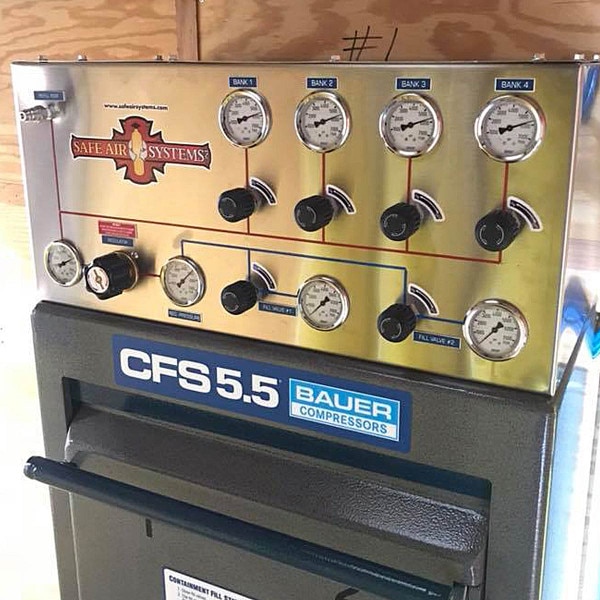 ACP-4BNK-2P-SS Four Bank HP Air Control Panel | High Pressure Breathing ...