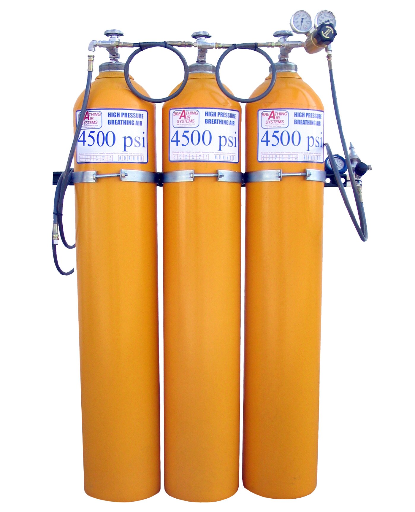 CS4-3R Three Cascade Cylinders With Plumbing HP Hose 4500PSI | High ...