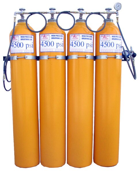 CS4-4 Four Cascade Cylinders With Plumbing HP Hose 4500PSI | High ...