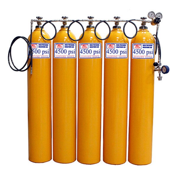 CS4-5R Five Cascade Cylinders With Plumbing HP Hose 4500PSI | High ...