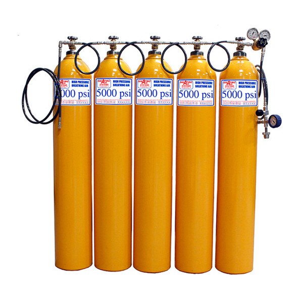 CS5-5R Five Cascade Cylinders With Plumbing HP Hose 5000PSI | High ...