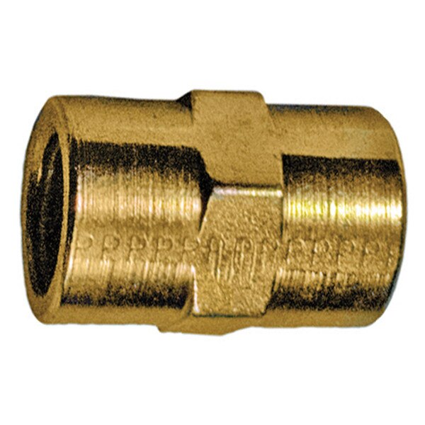 FHCO2 Oxygen 1/4" Female Pipe Coupling Brass Fitting | 2400PSI High ...